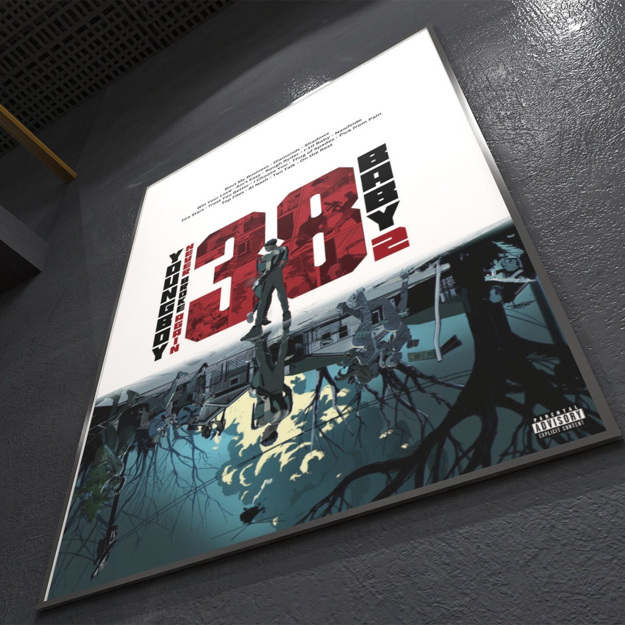 NBA Youngboy Digital Download Poster, 38 Baby 2 Album, Music Artist ...