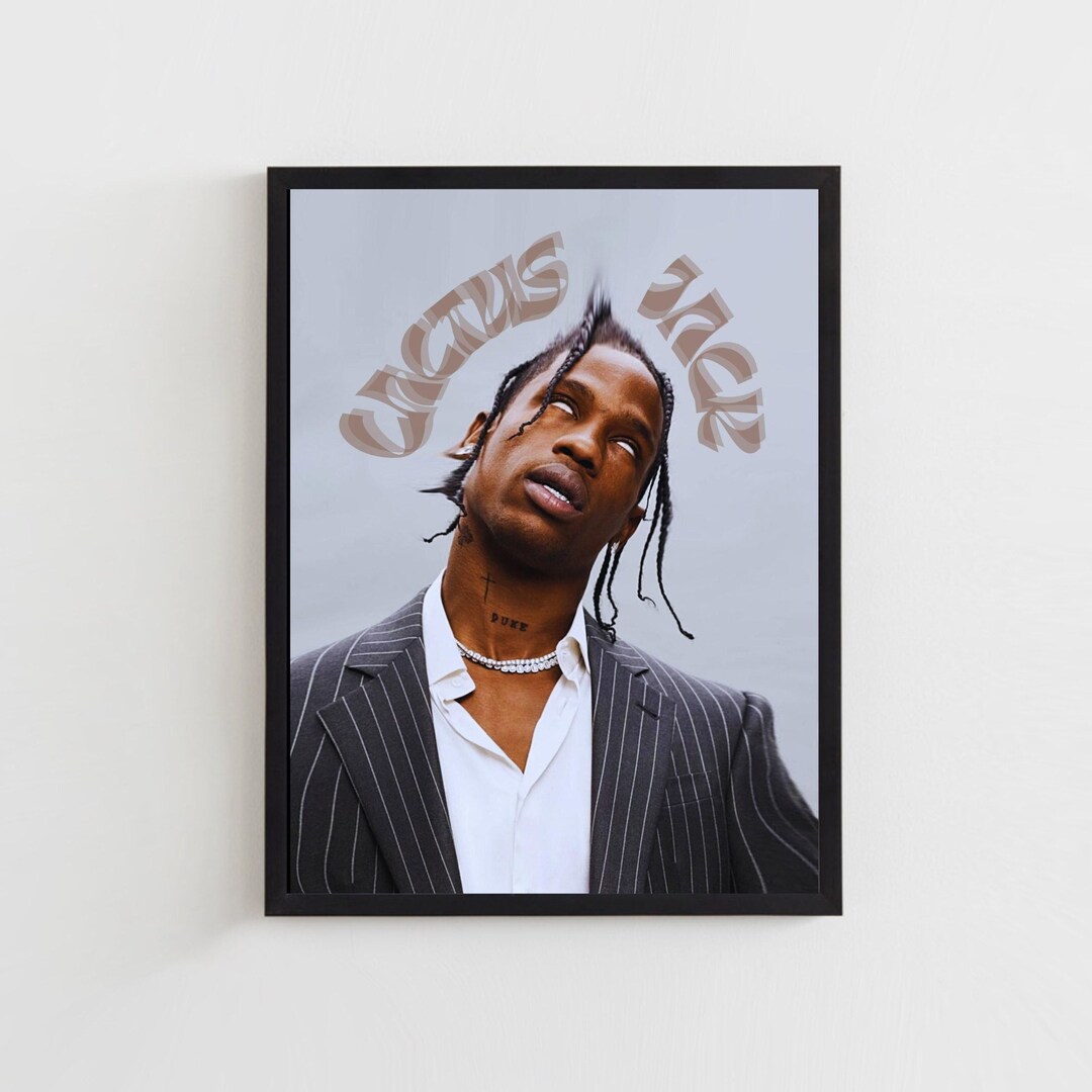 Travis Scott Digital Download Poster, Cactus Jack Poster, Music Artist ...