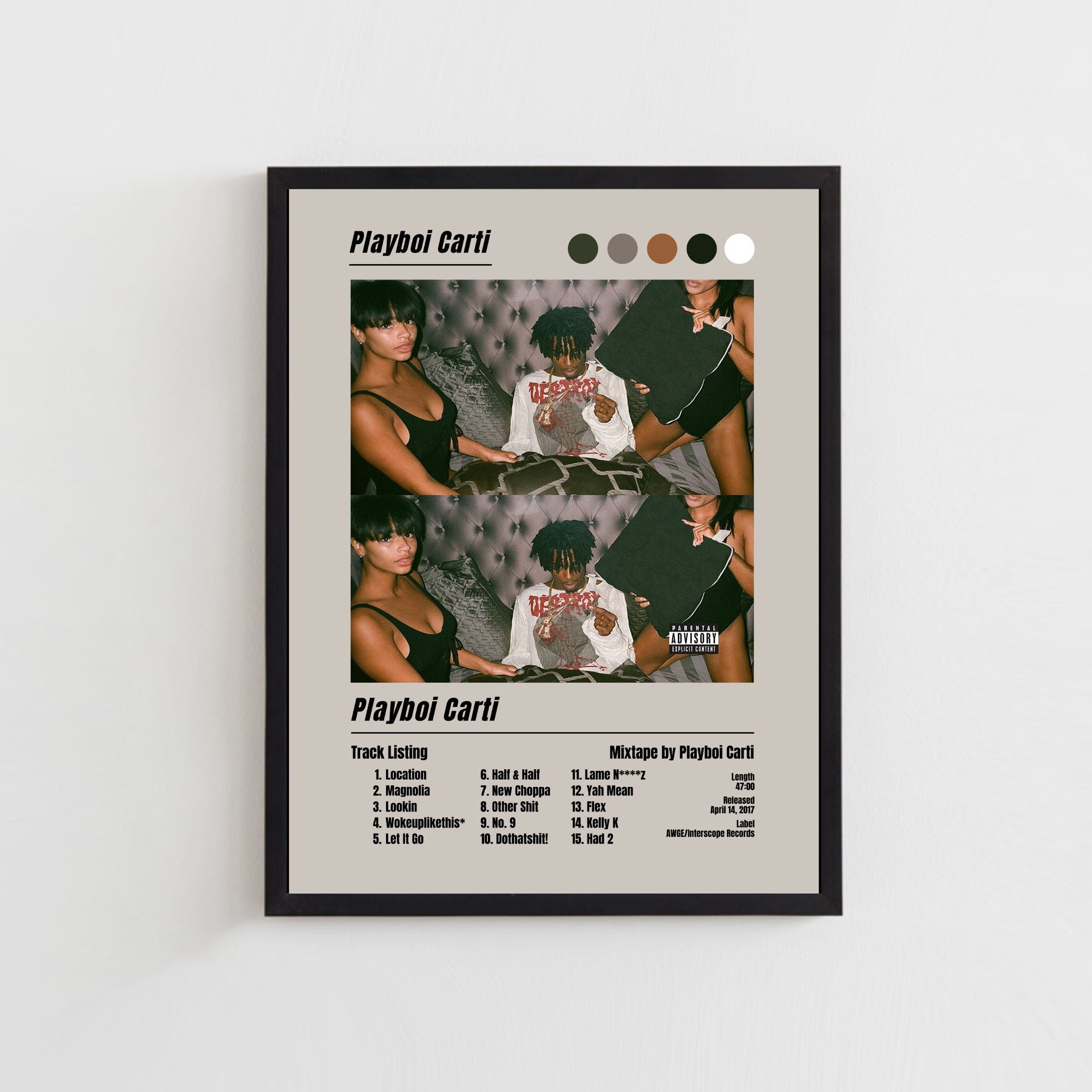 Playboi Carti Digital Download Poster, Playboi Carti Album, Music ...