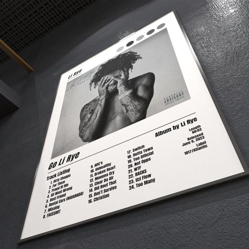 Li Rye Digital Download Poster, Go Li Rye Album, Music Artist Album ...