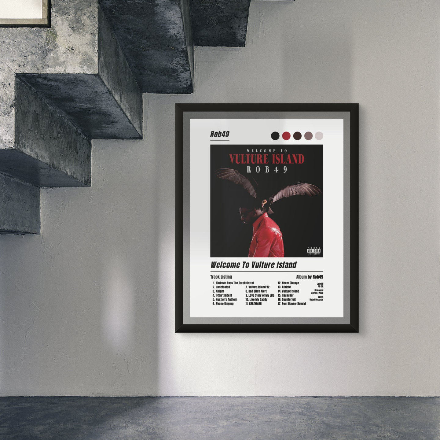 Rob49 Digital Download Poster, Welcome to Vulture Island Album, Music ...