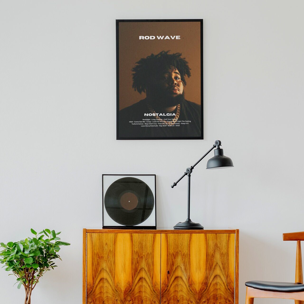 Rod Wave Digital Download Poster, Nostalgia Album, Music Artist Album ...