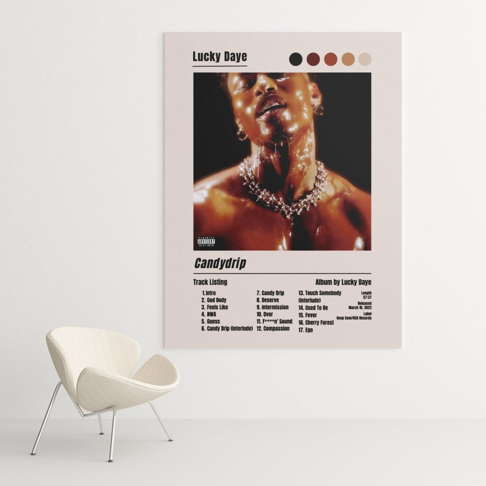 Lucky Daye Digital Download Poster, Candydrip Album, Music Artist Album ...