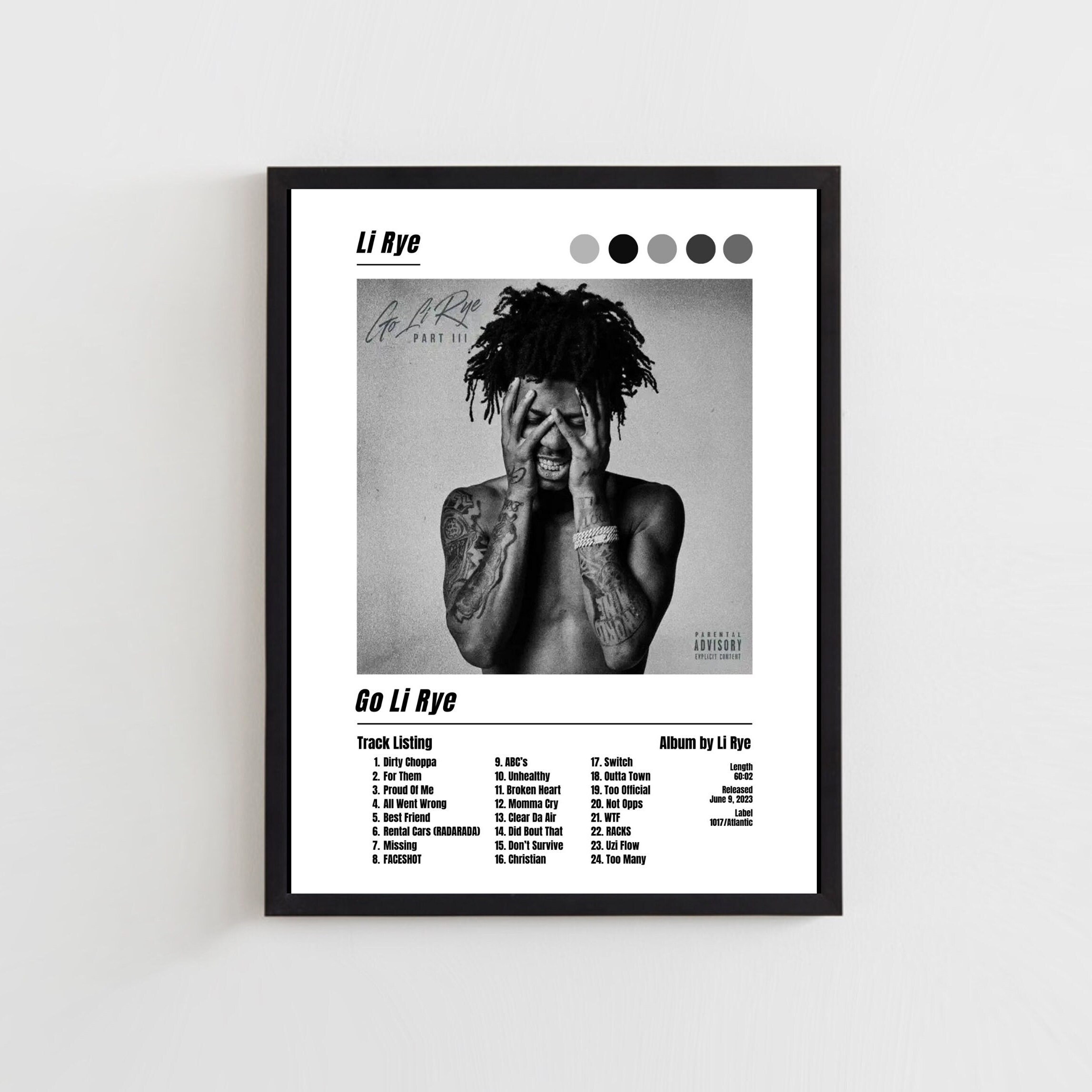 Li Rye Digital Download Poster, Go Li Rye Album, Music Artist Album ...
