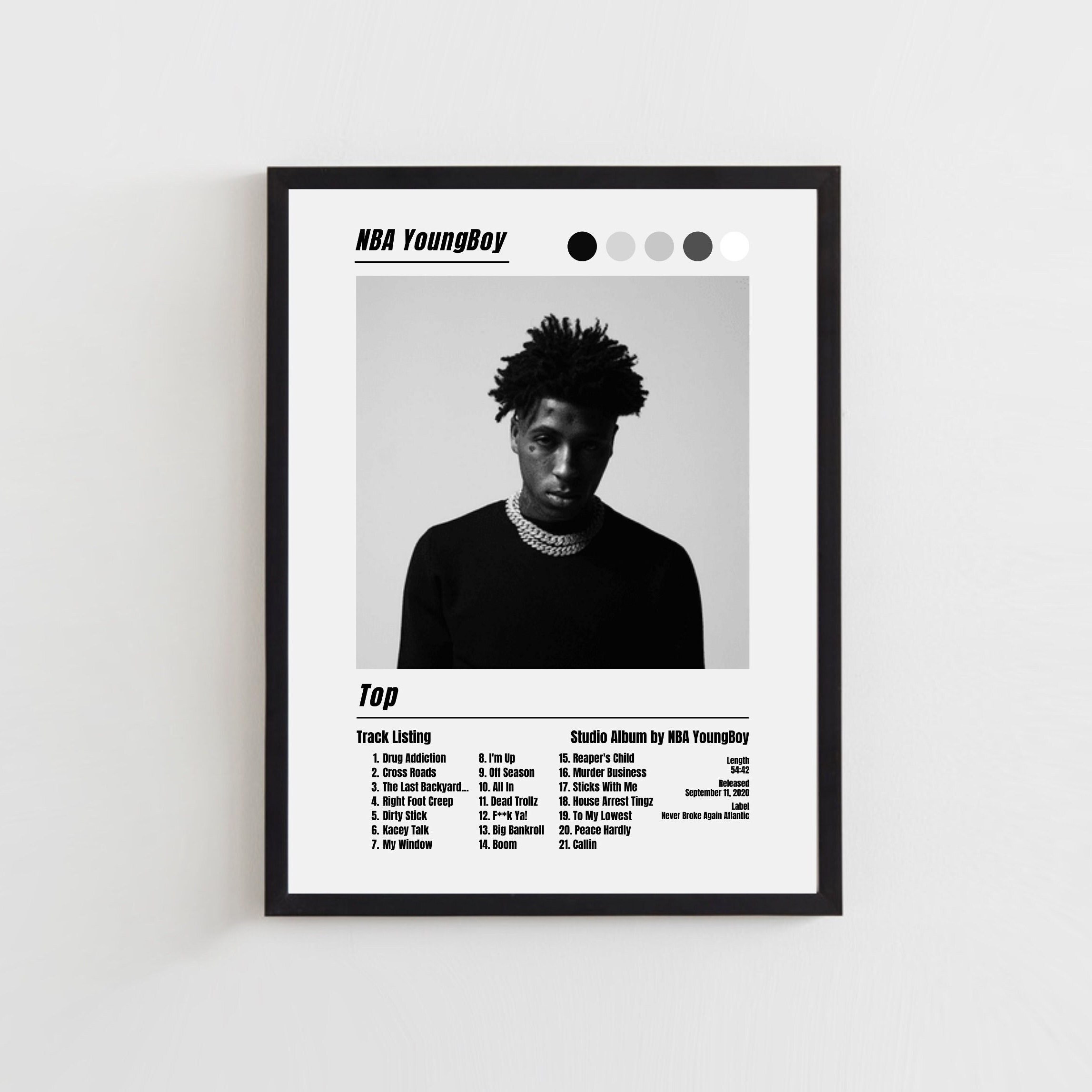 NBA Youngboy Digital Download Poster, Top Album, Music Artist Album ...