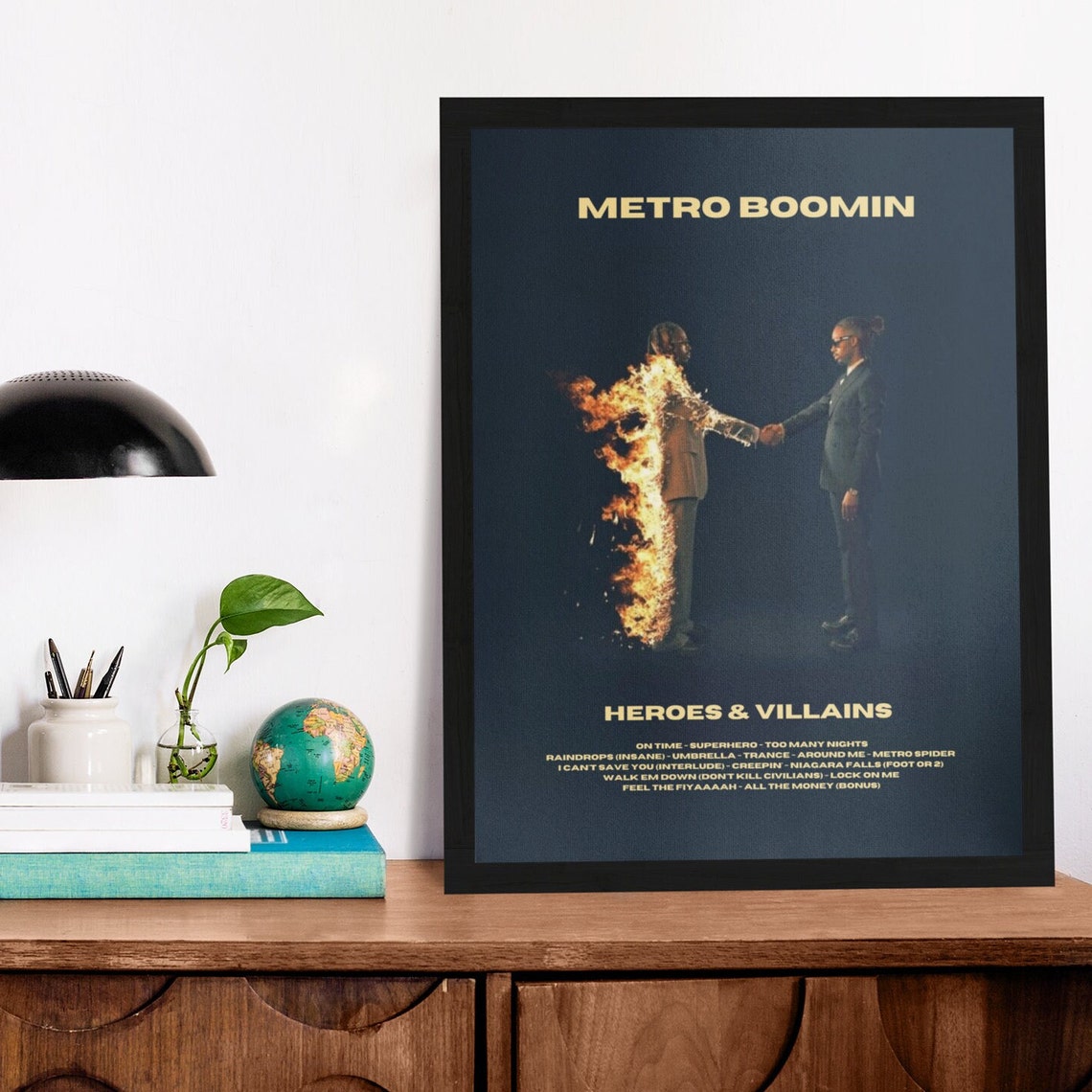 Metro Boomin Digital Download Poster, HEROES & VILLAINS Album, Music ...