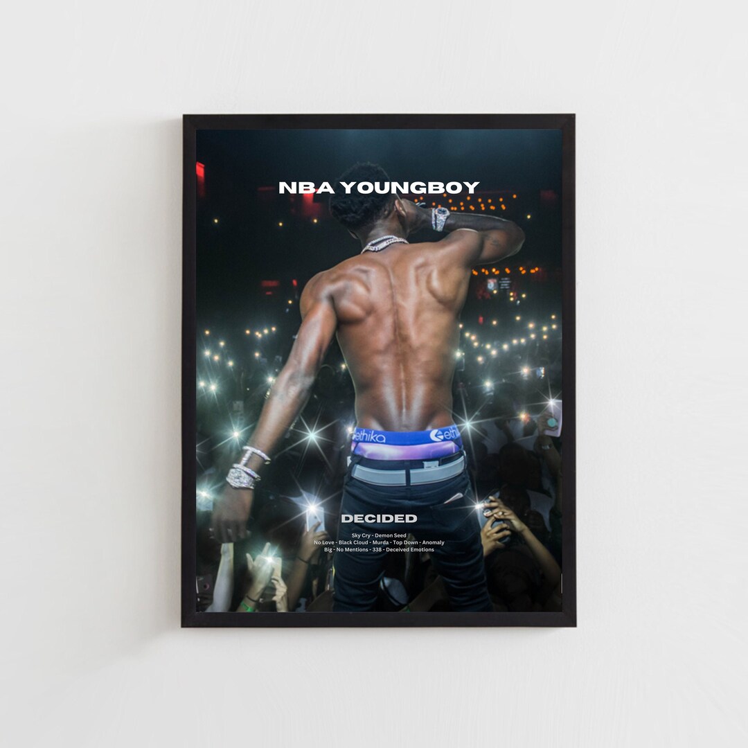 NBA Youngboy Digital Download Poster, Decided Album, Music Artist Album ...