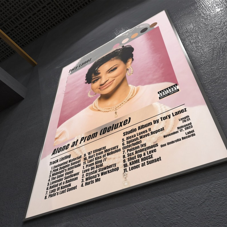 Tory Lanez Digital Download Poster, Alone at Prom (deluxe) Album, Music ...
