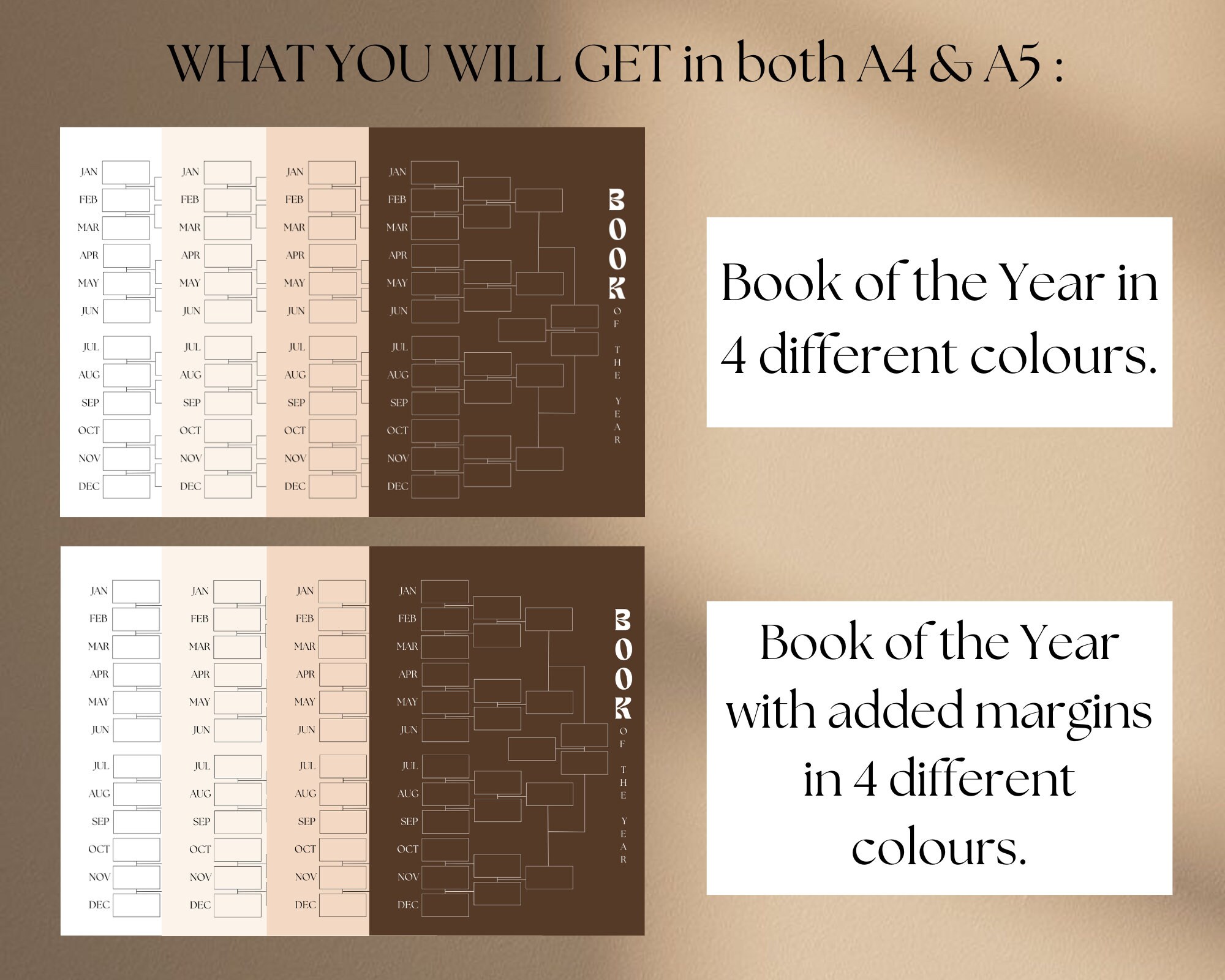 Book of the Year // Favourite Book, Book Journal Printable, Digital ...