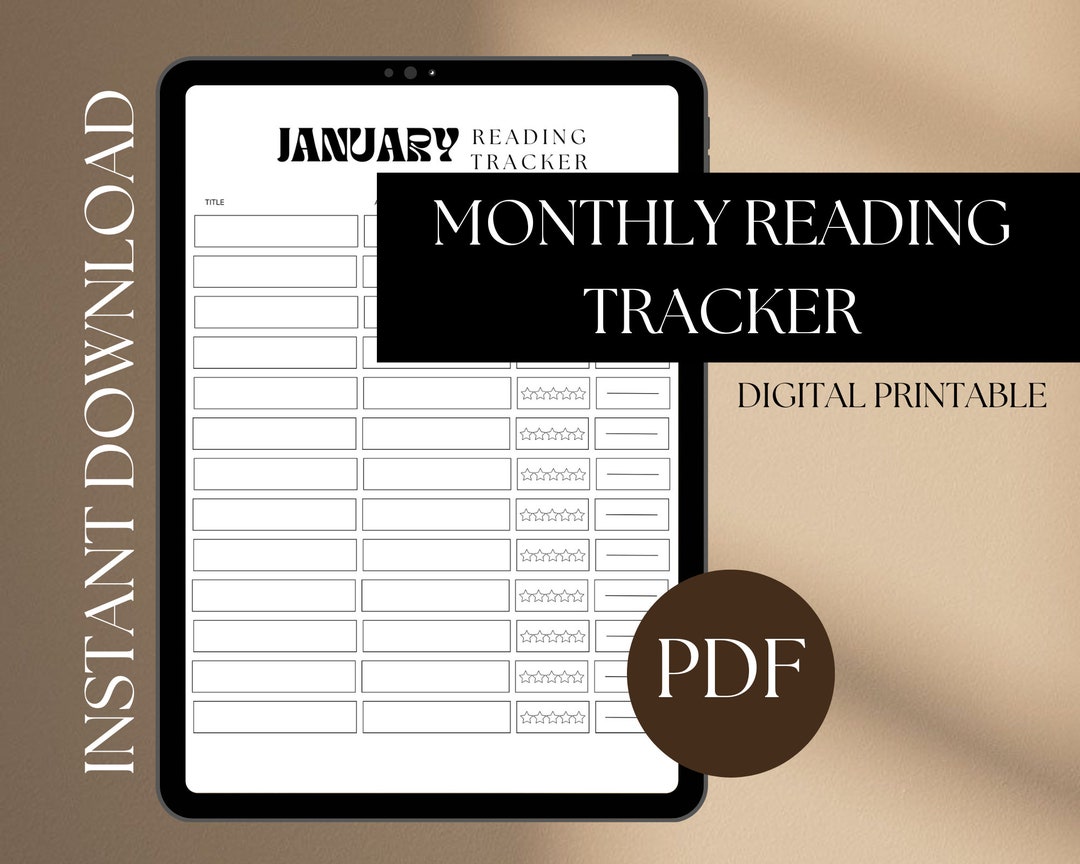 Monthly Reading Log / Monthly Reading Wrap-up, Monthly Reads, Monthly ...