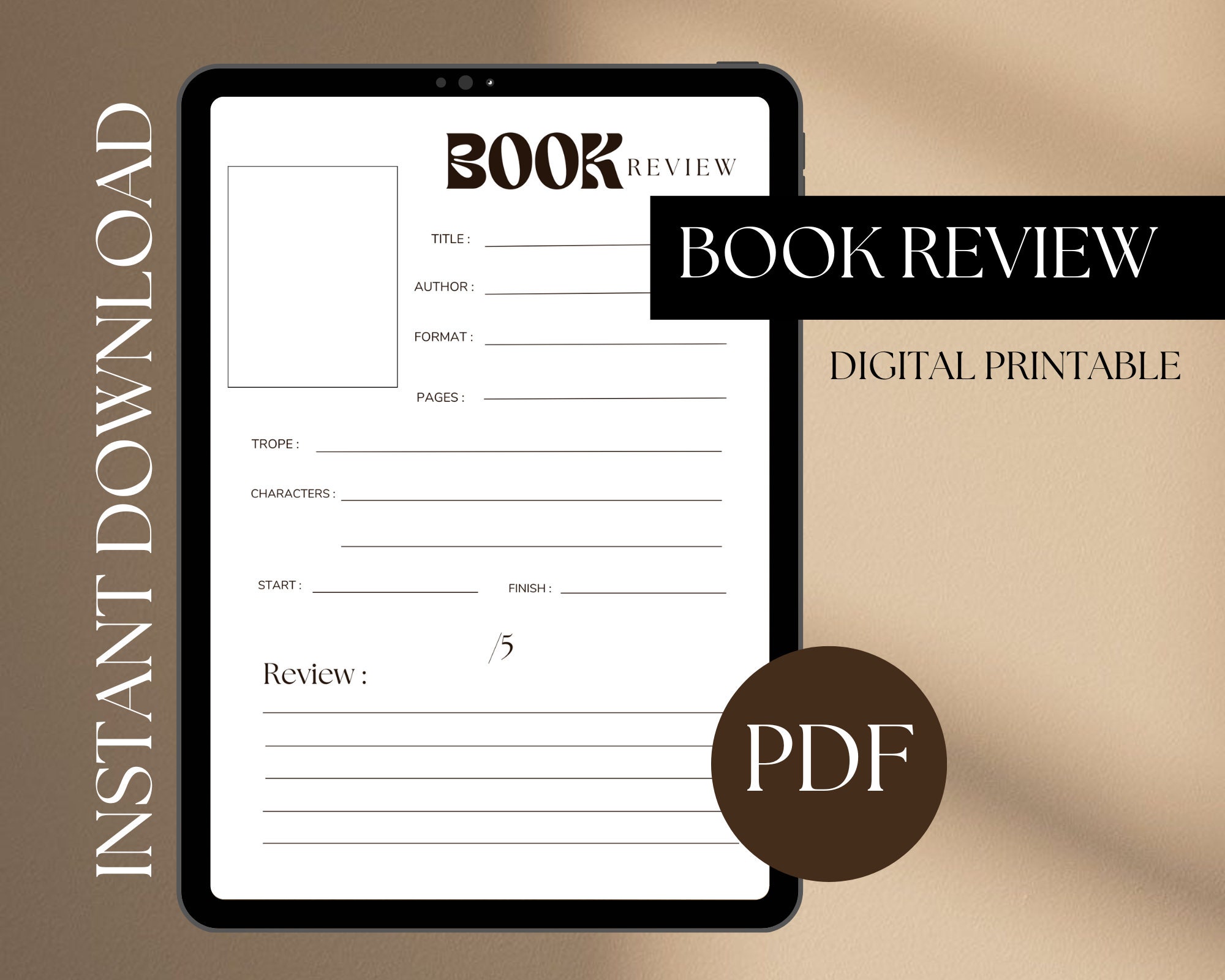 Cover Page For Book Critique