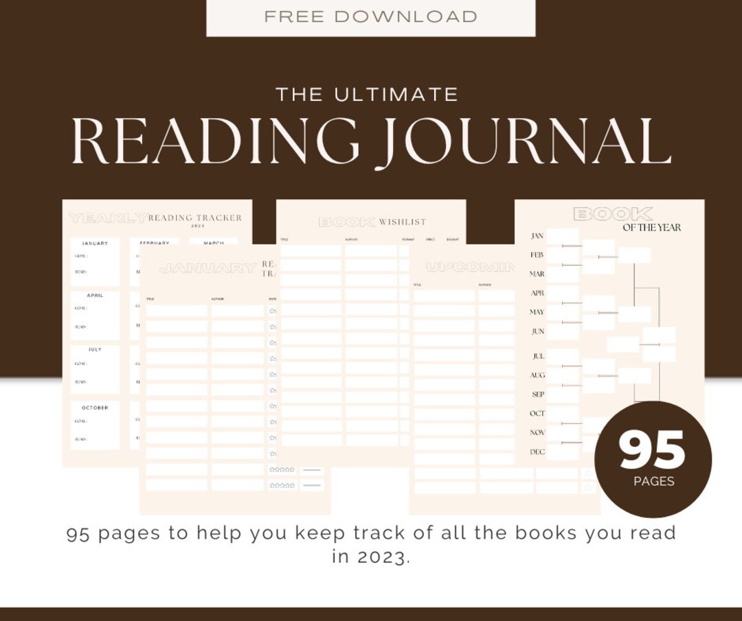 Ultimate Reading Journal 2023 / Reading Journal Reading - Etsy