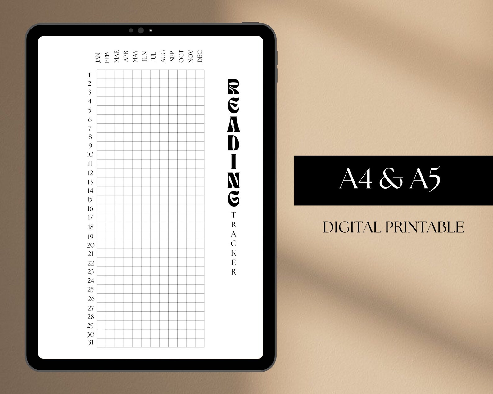 Reading Tracker / Book Log, Reading Habits Overview, Printable Tracker ...