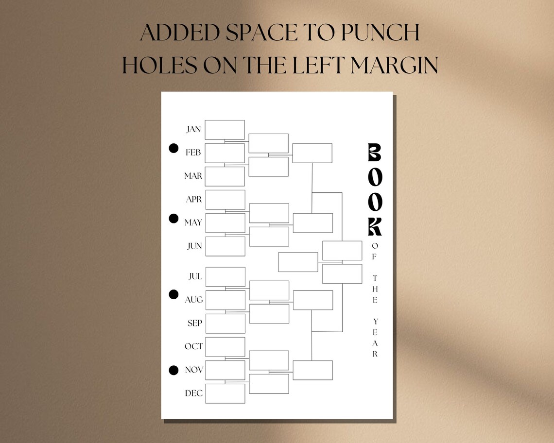 Book of the Year // Favourite Book, Book Journal Printable, Digital ...