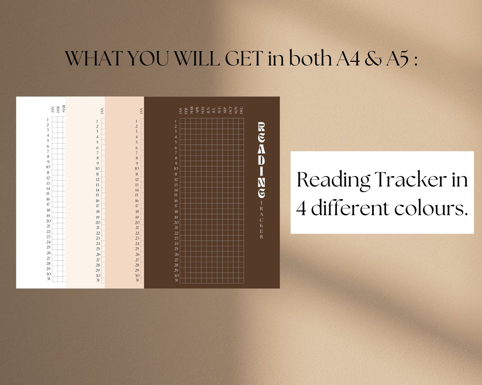 Reading Tracker / Book Log, Reading Habits Overview, Printable Tracker ...