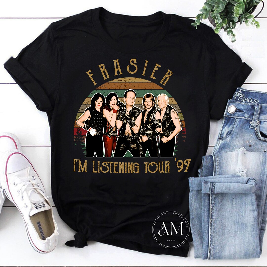 Frasier I'm Listening Tour 97 Vintage T-shirt, Frasier Movies Shirt ...