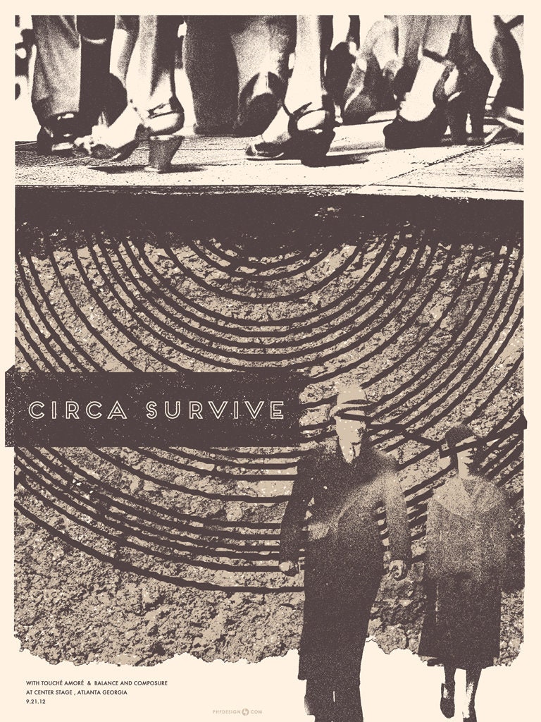 Circa Survive September 2012 Limited Edition Gig Poster by Powerhouse ...