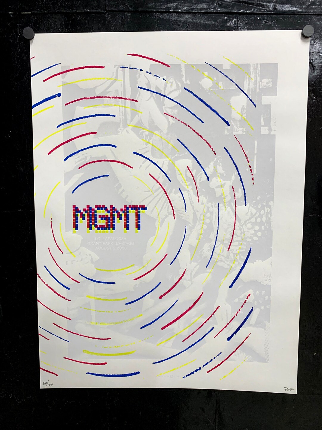 MGMT Lollapalooza August 2008 Limited Edition Gig Poster by Powerhouse ...