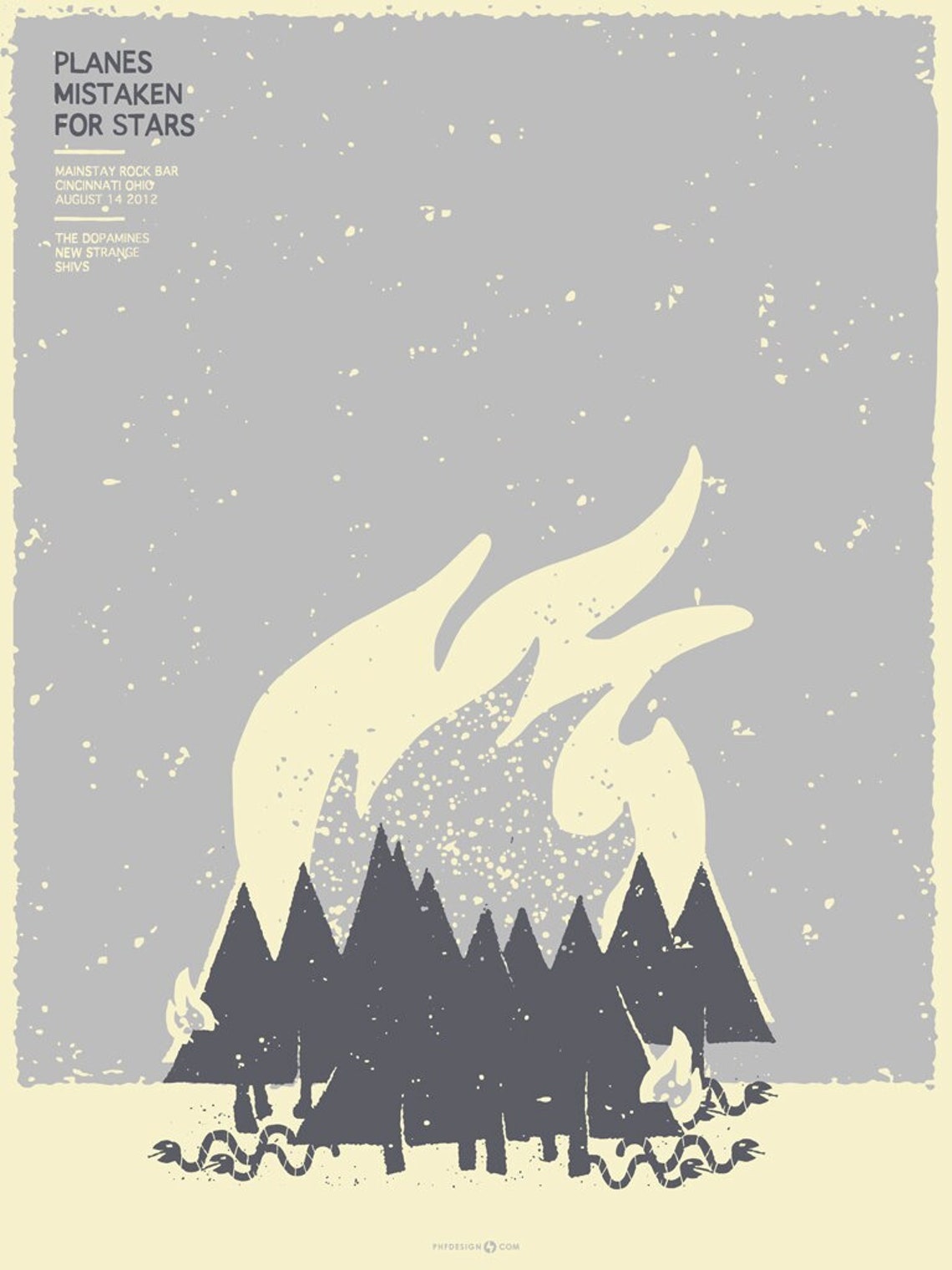 Planes Mistaken for Stars August 2012 Limited Edition Gig Poster by ...