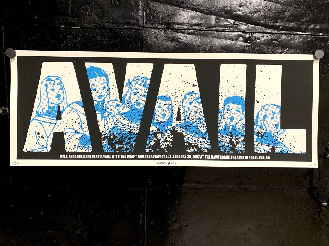 Avail January 2007 Limited Edition Gig Poster by Powerhouse Factories ...