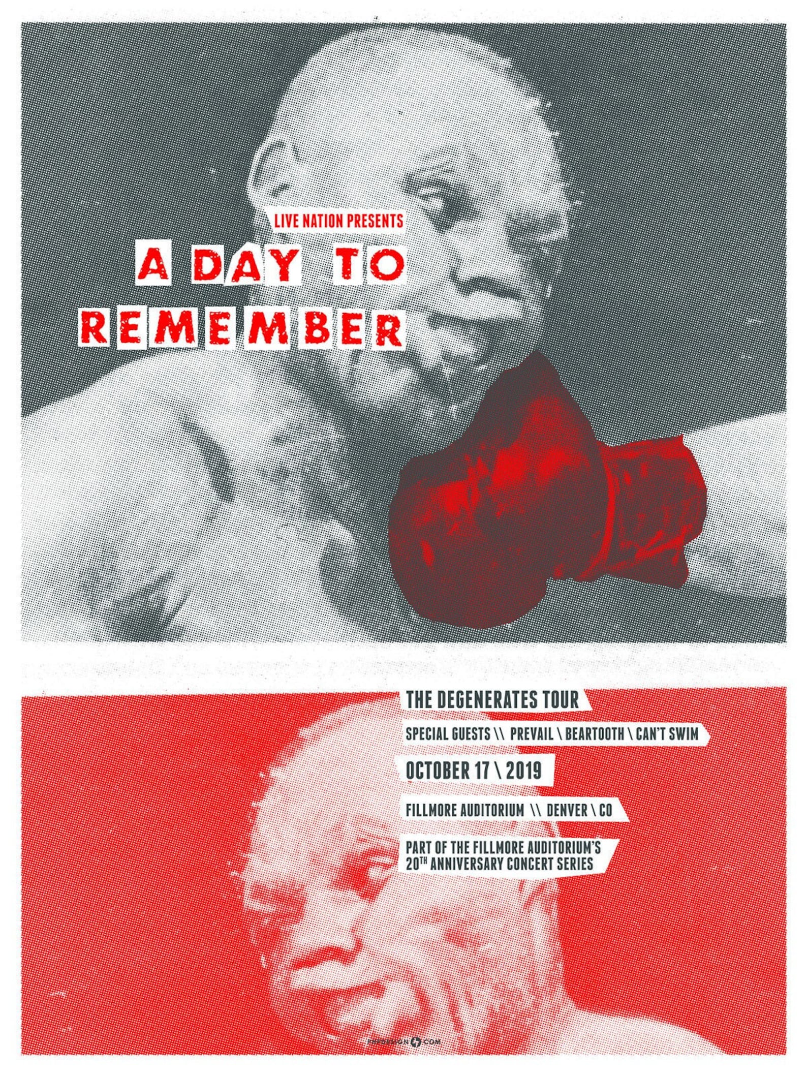 A Day to Remember October 2019 Limited Edition Gig Poster by Powerhouse ...