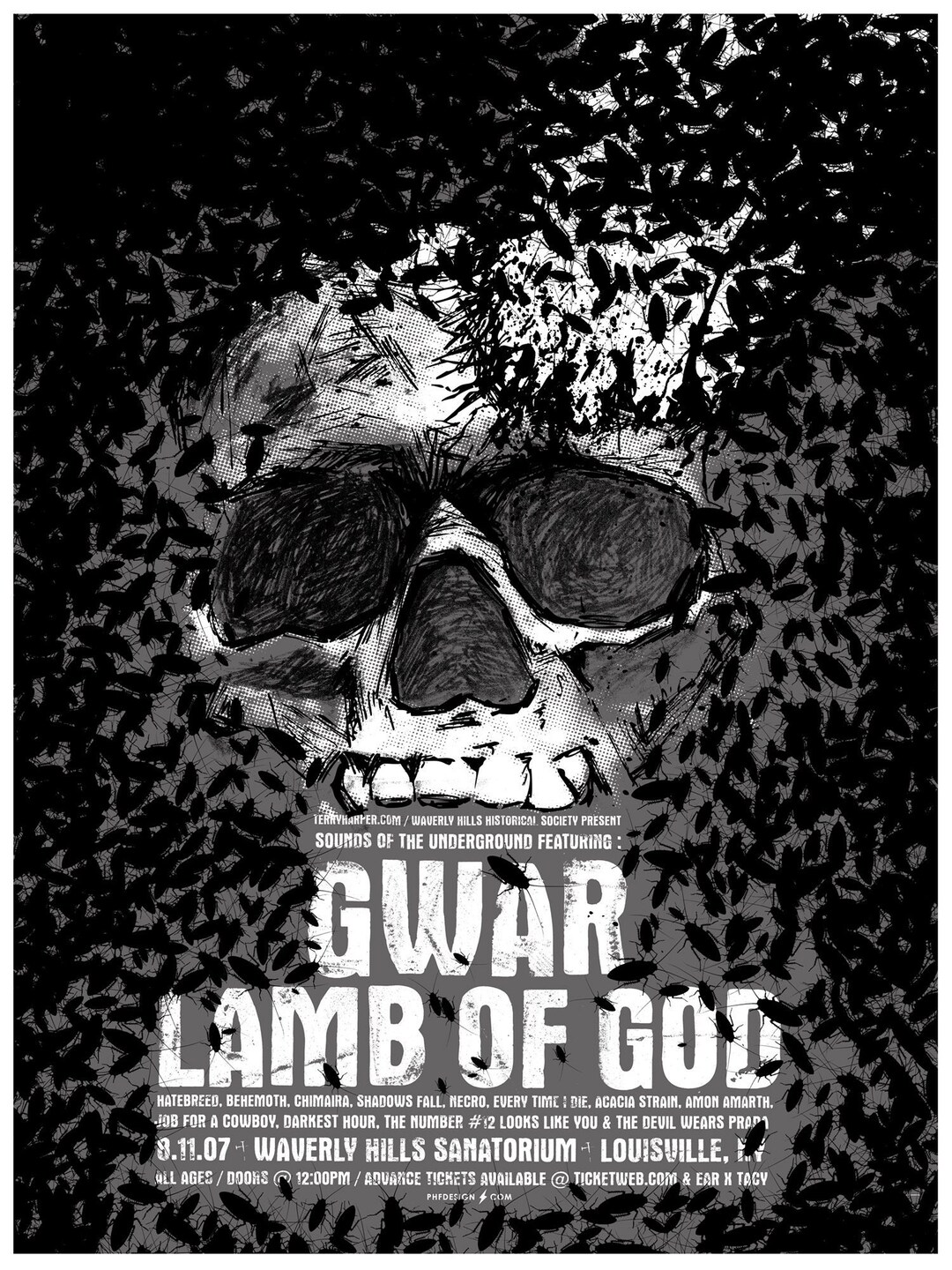 GWAR and Lamb of God August 2007 Limited Edition Gig Poster by ...