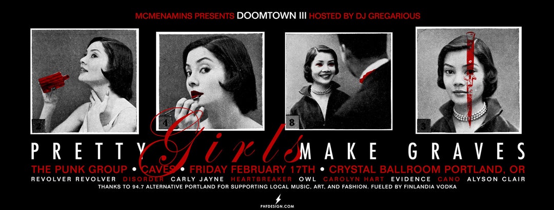 Pretty Girls Make Graves February 2006 Limited Edition Gig Poster by ...