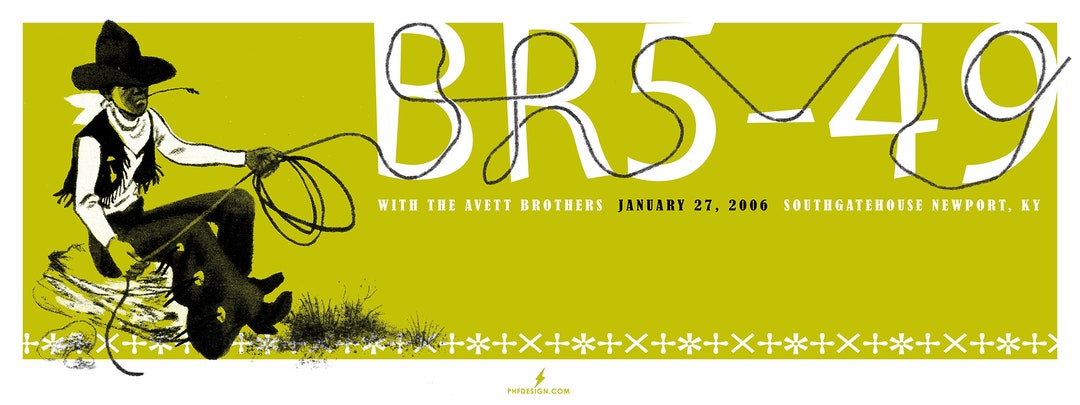 BR5-49 and Avett Brothers January 2006 Limited Edition Gig Poster by ...