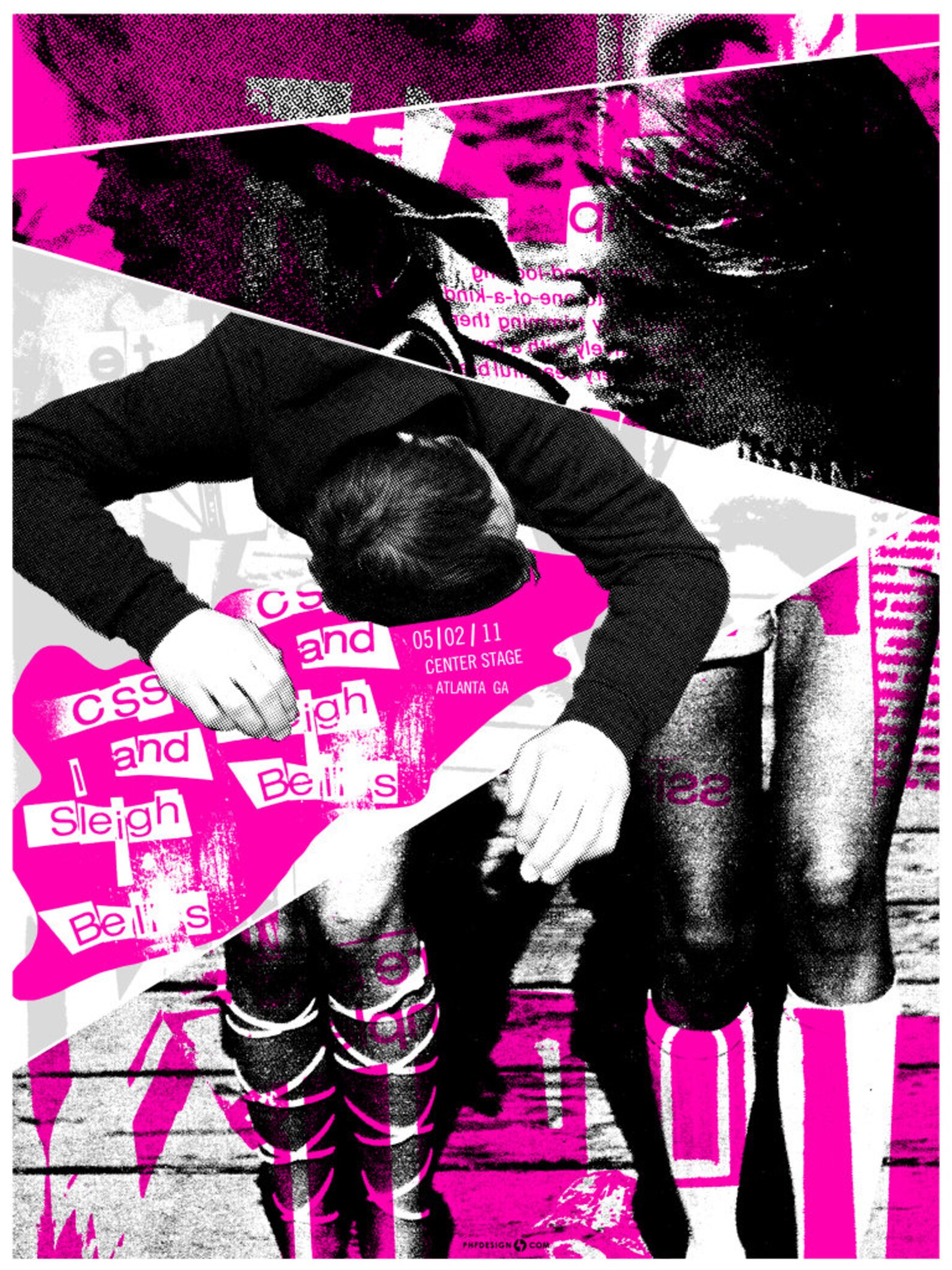 CSS and Sleigh Bells May 2011 Limited Edition Gig Poster by Powerhouse Factories - Etsy