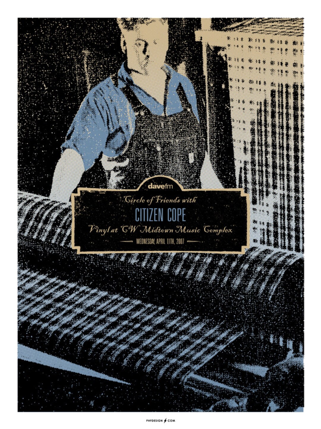 Citizen Cope April 2007 Limited Edition Gig Poster by Powerhouse ...
