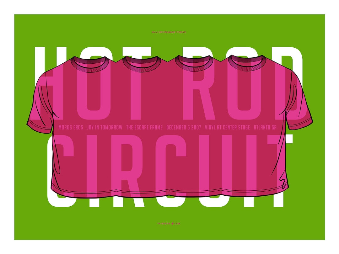 Hot Rod Circuit December 2007 Limited Edition Gig Poster by Powerhouse ...