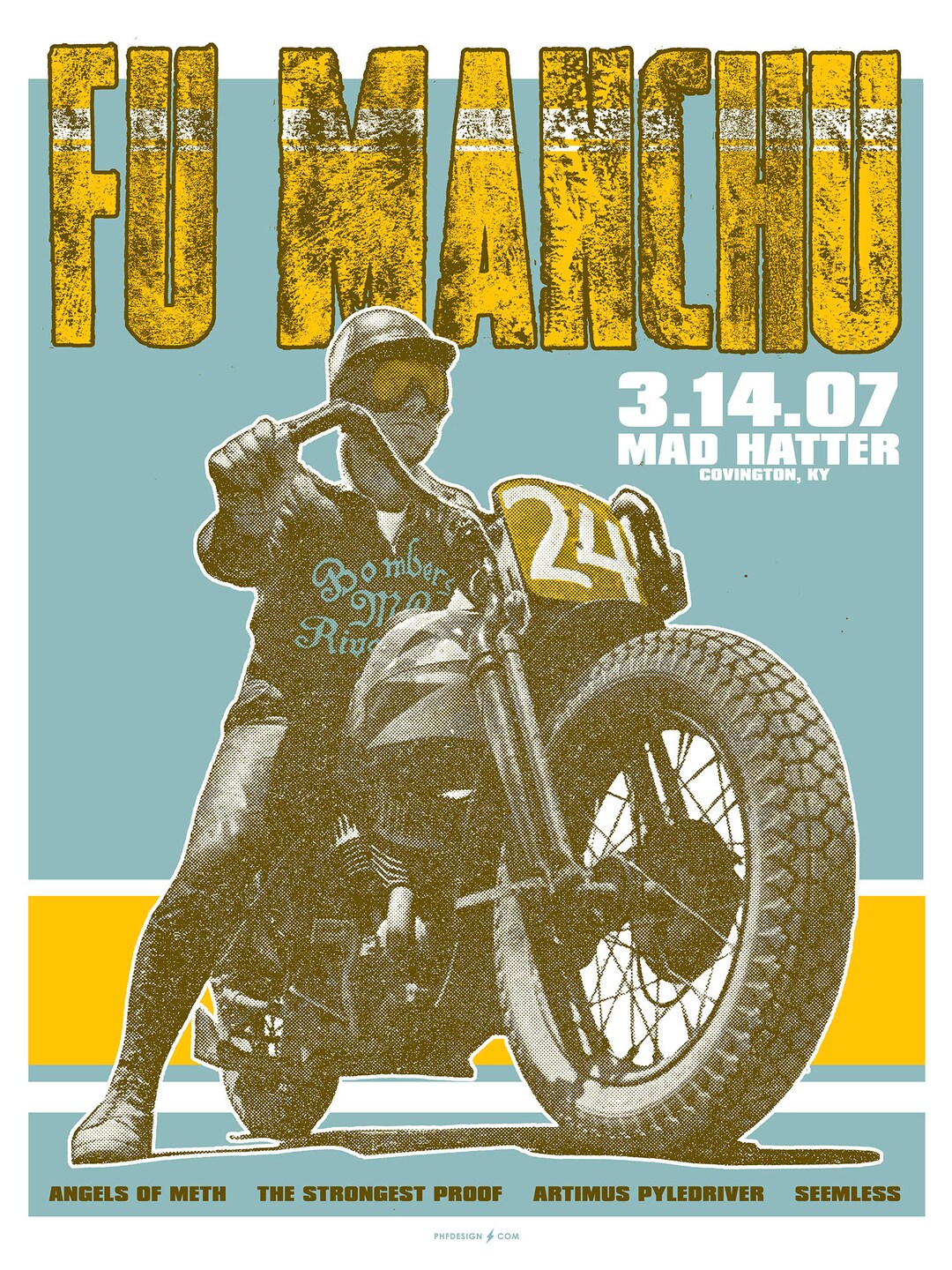 Fu Manchu March 2007 Limited Edition Gig Poster by Powerhouse Factories ...
