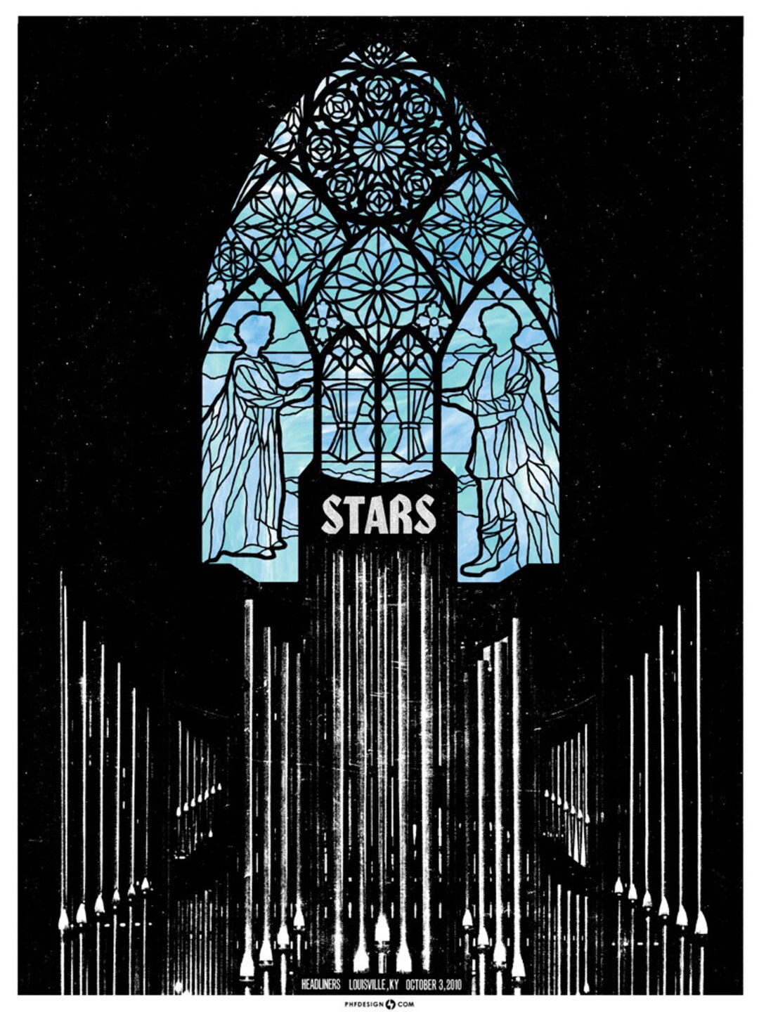 Stars September 2010limited Edition Gig Poster by Powerhouse Factories ...