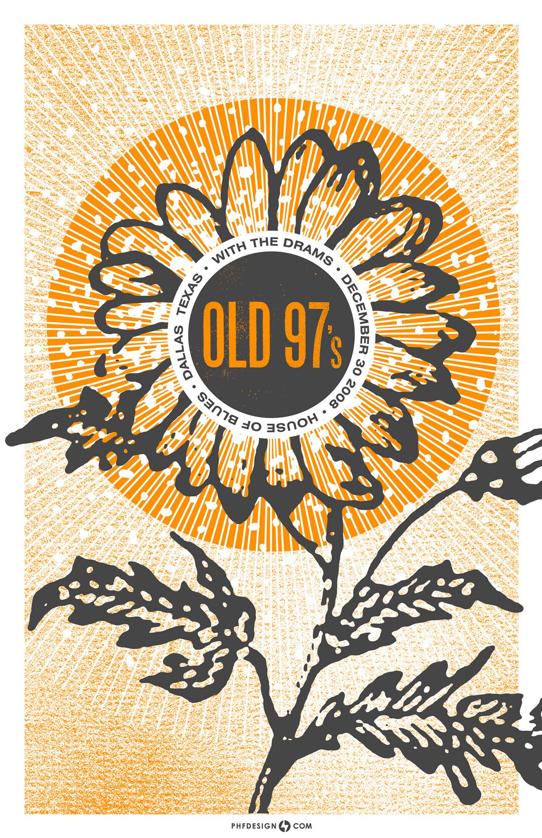 Old 97's December 2008 Limited Edition Gig Poster by Powerhouse ...