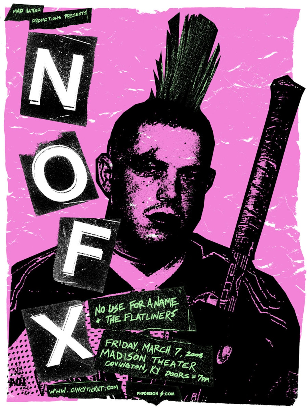 NOFX March 2008 Limited Edition Gig Poster by Powerhouse Factories - Etsy