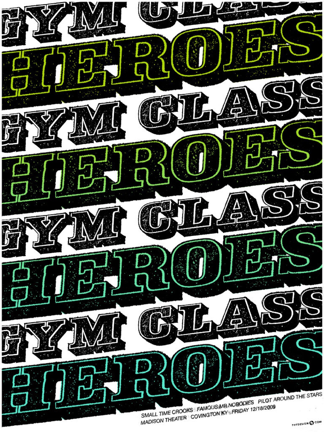 Gym Class Heroes 2010 Limited Edition Gig Poster by Powerhouse ...