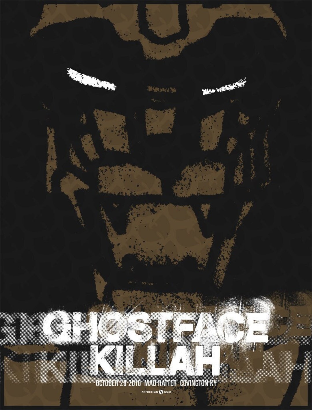 Ghostface Killah October 2010 Limited Edition Gig Poster by Powerhouse ...