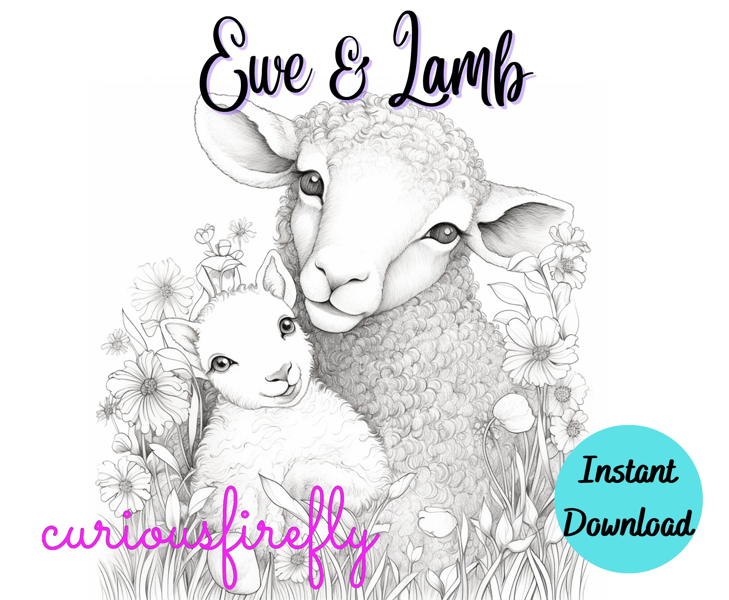 Passover Lamb Coloring Page