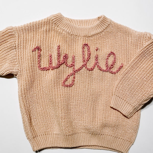 Embroidered Sweater - Etsy