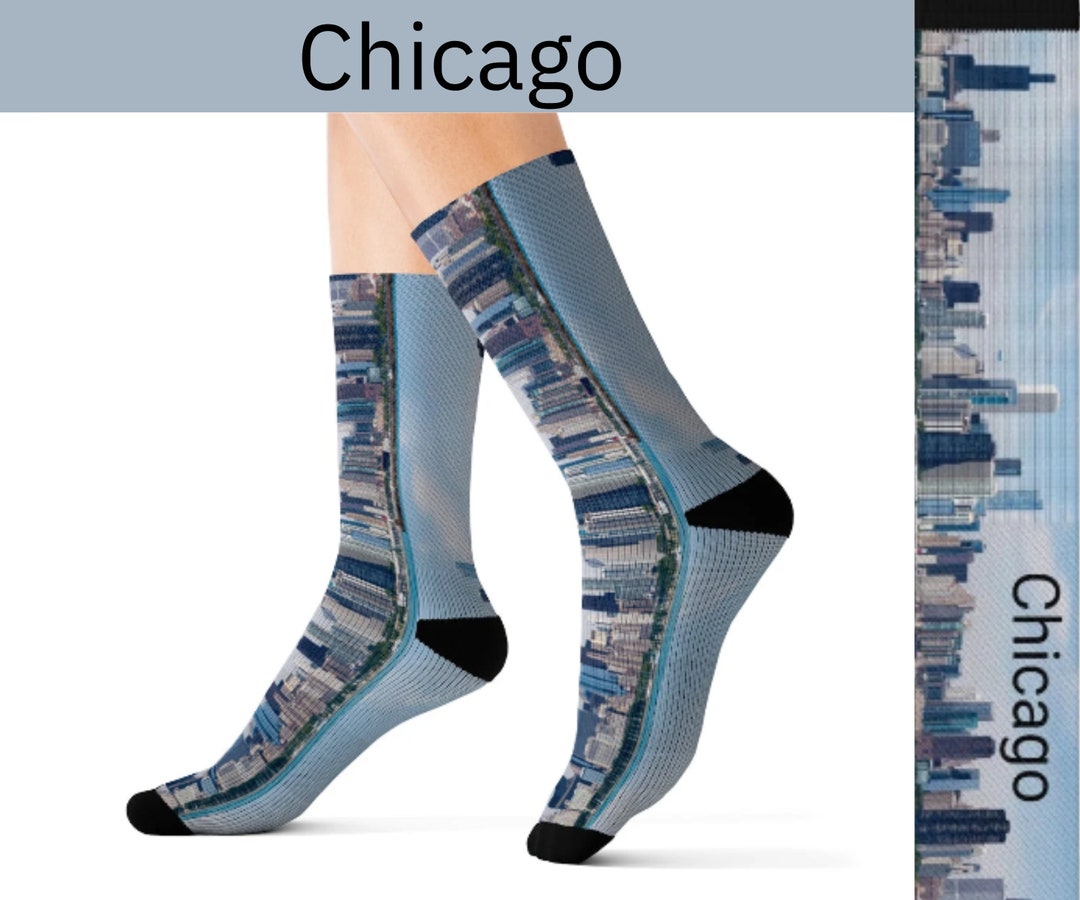City of Chicago Socks the Windy City - Etsy