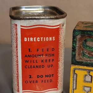 Vtg Limberlost Goldfish Food Cardboard Tin Can Old Antique Fish Pet - Etsy