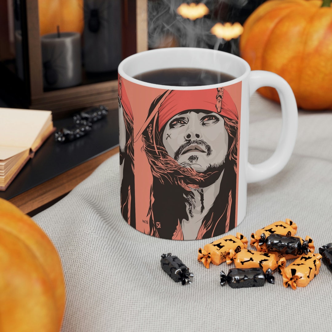 Johnny Depp Jack Sparrow Ceramic Mug 11oz - Etsy