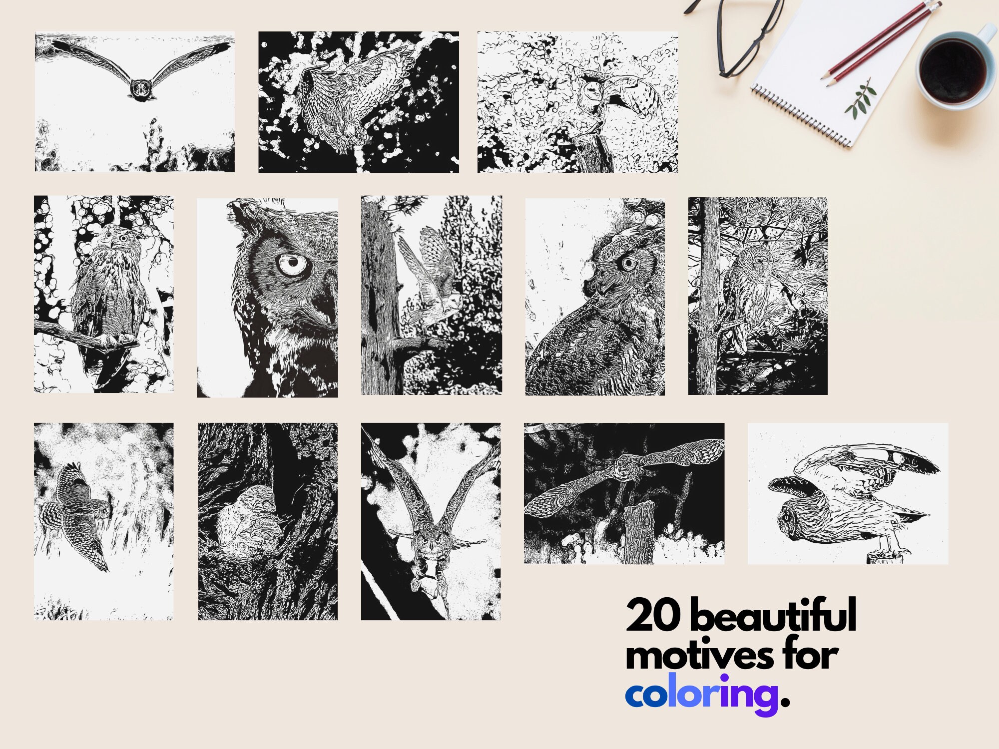 20 HQ Owl Coloring Pages | Perfect for Animal Lovers (cute and Relaxing ...