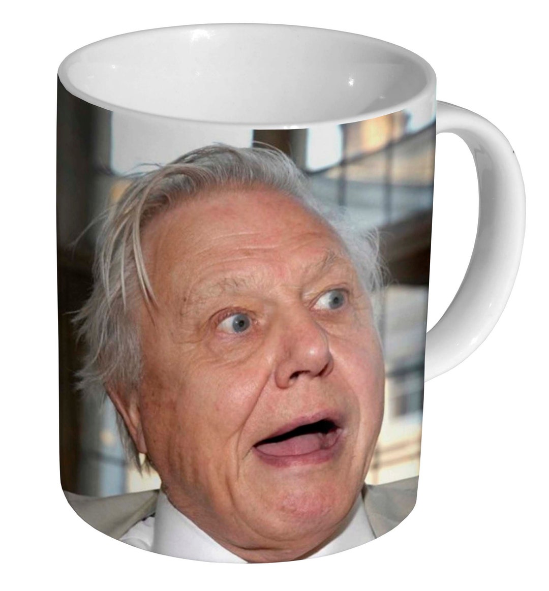 Sir David Attenborough Funny Face Inspired Ceramic Coffee - Etsy Ireland