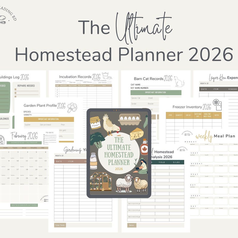 Homestead Planners 2026 - Etsy