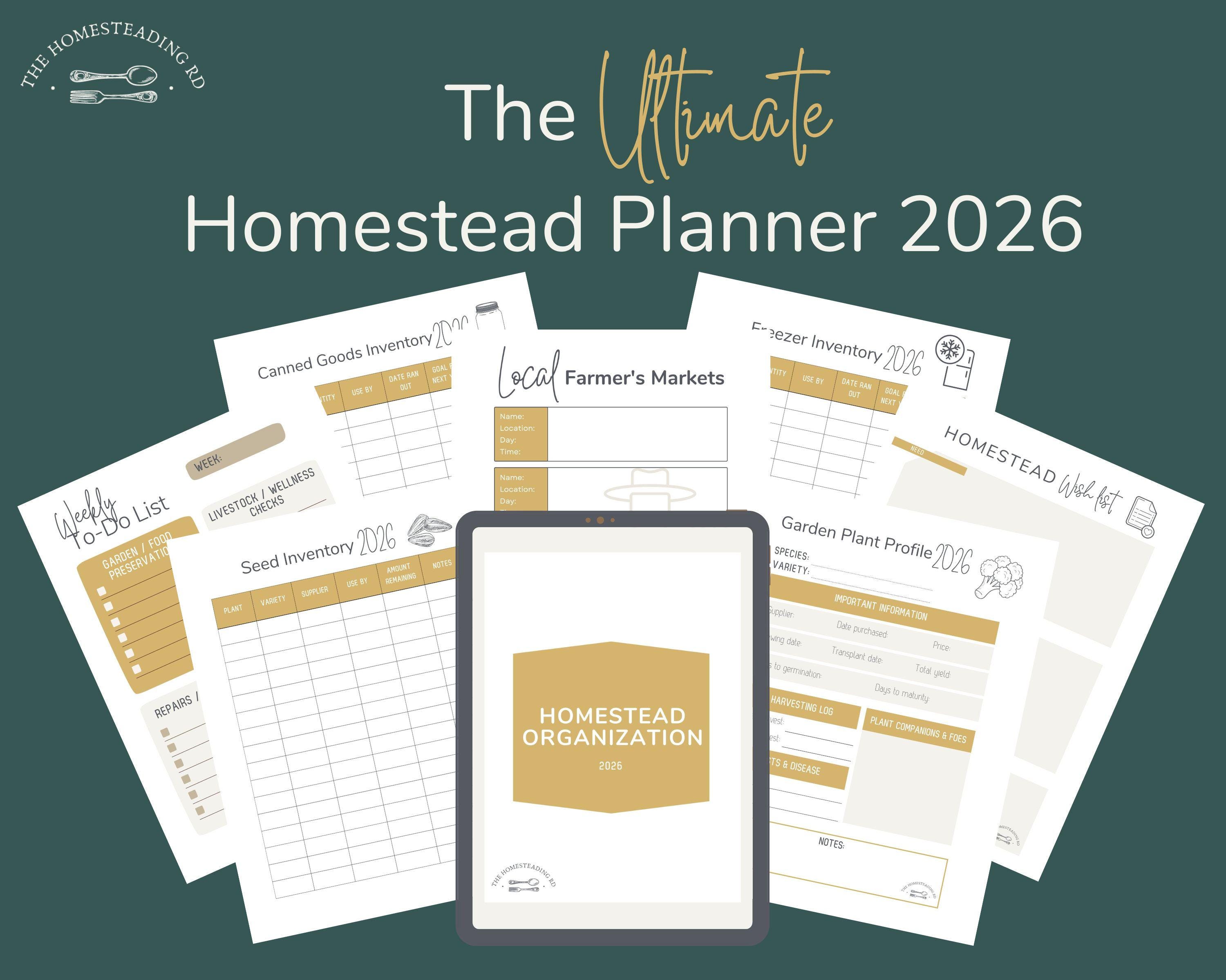 The Ultimate Homestead Planner 2026 | Farm Planner | Homestead ...