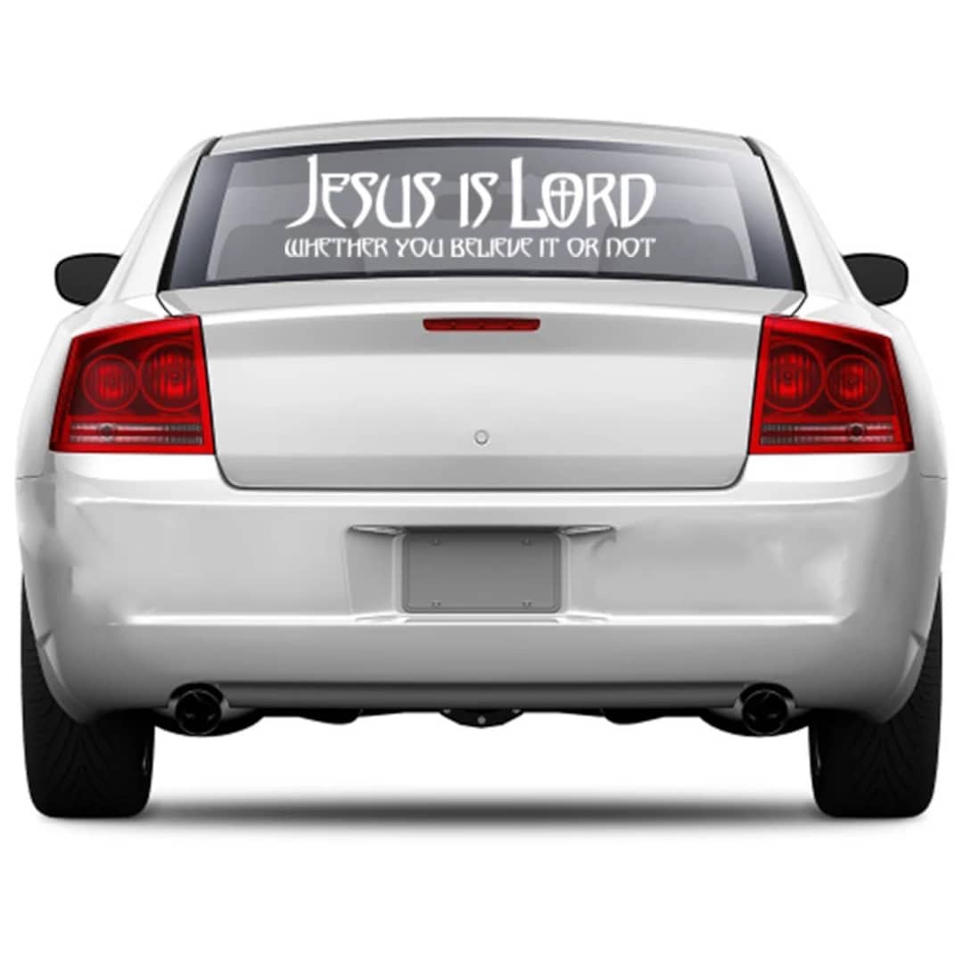 Jesus is Lord Christian Car Sticker | Auto Truck Car Windshield Window ...