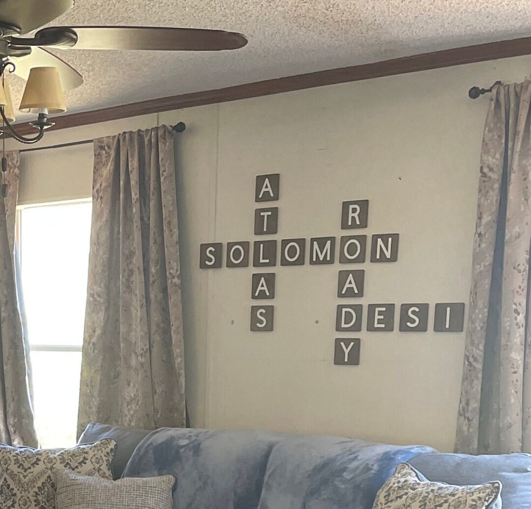 Scrabble Letter Wall Art - Etsy
