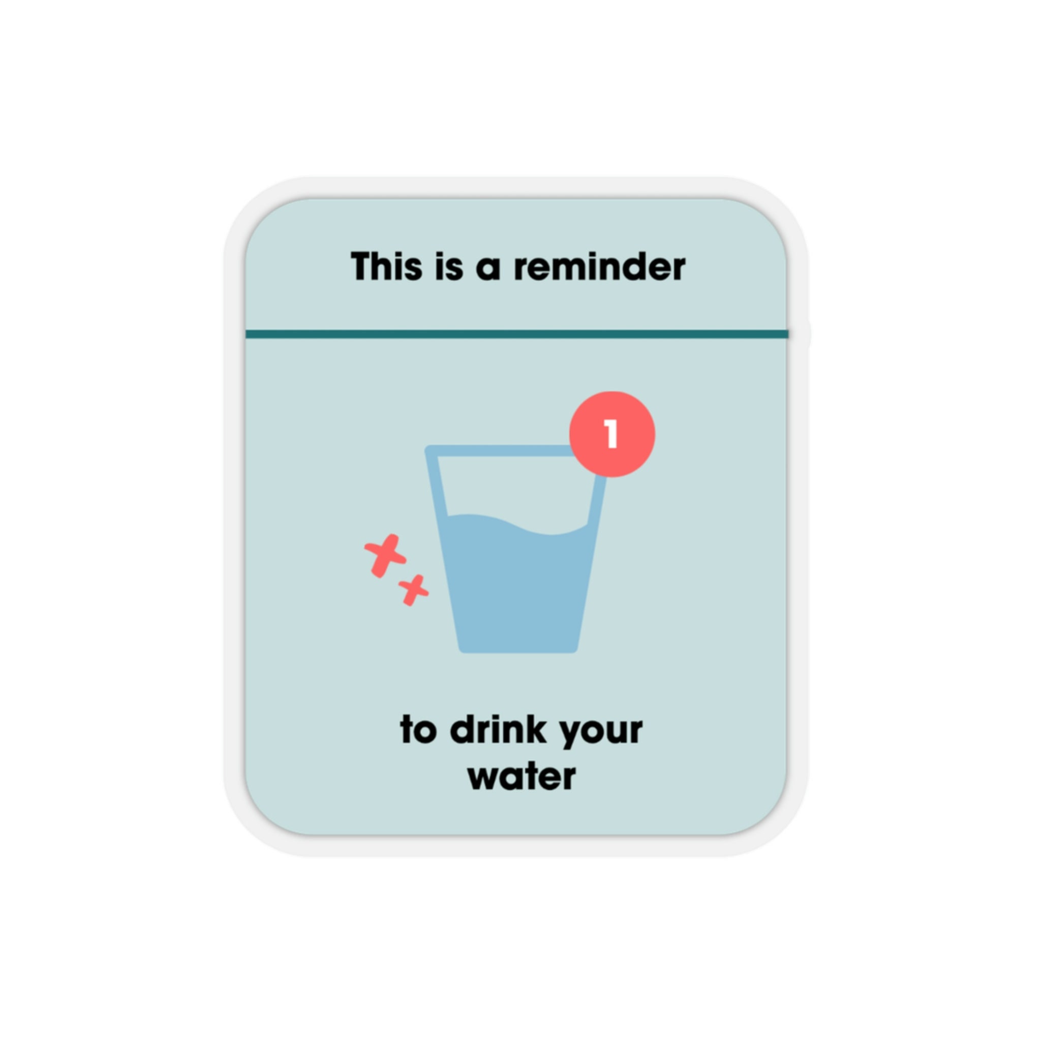 Remember to Drink Your Water Trendy Sticker Self Care - Etsy