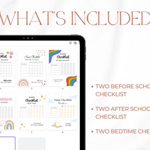 Daily Checklist for Girls | to Do List Template | Kids Routine Chart ...